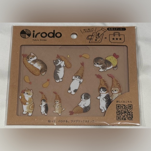 irodo | Accessories | Japan Mofusand Irodo Easy Rub Cloth Sticker Cat ...